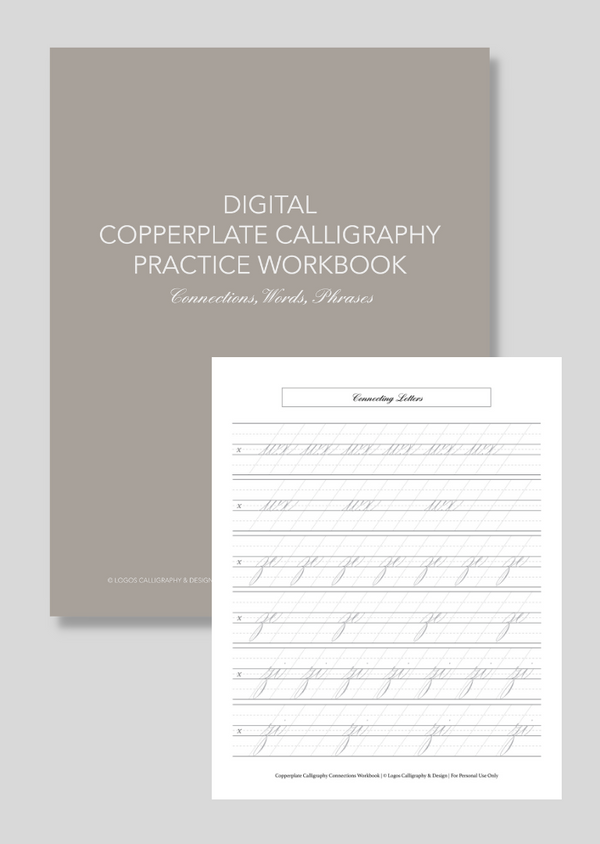 Digital Copperplate Connections Workbook – Logos Calligraphy & Design