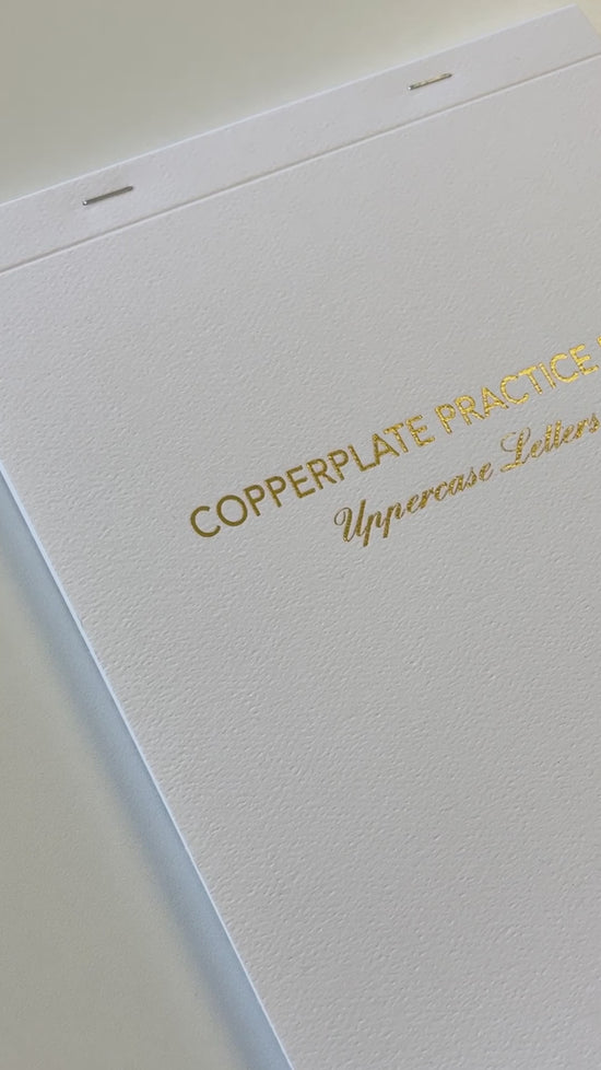 Copperplate Practice Pad - Lowercase/Uppercase Bundle Set – Logos ...