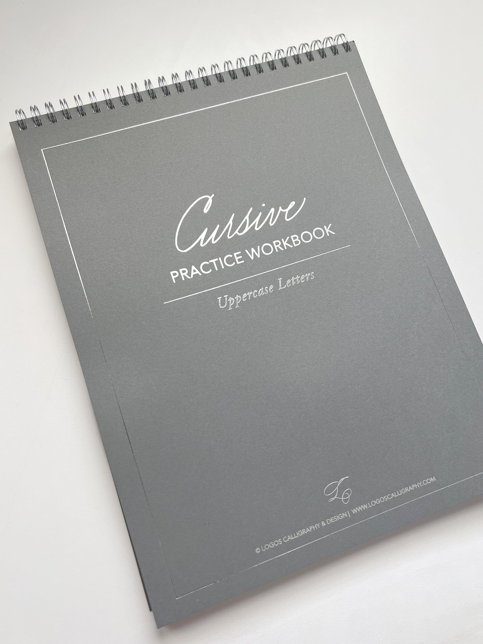 Cursive Practice Workbook - Uppercase Letters – Logos Calligraphy & Design