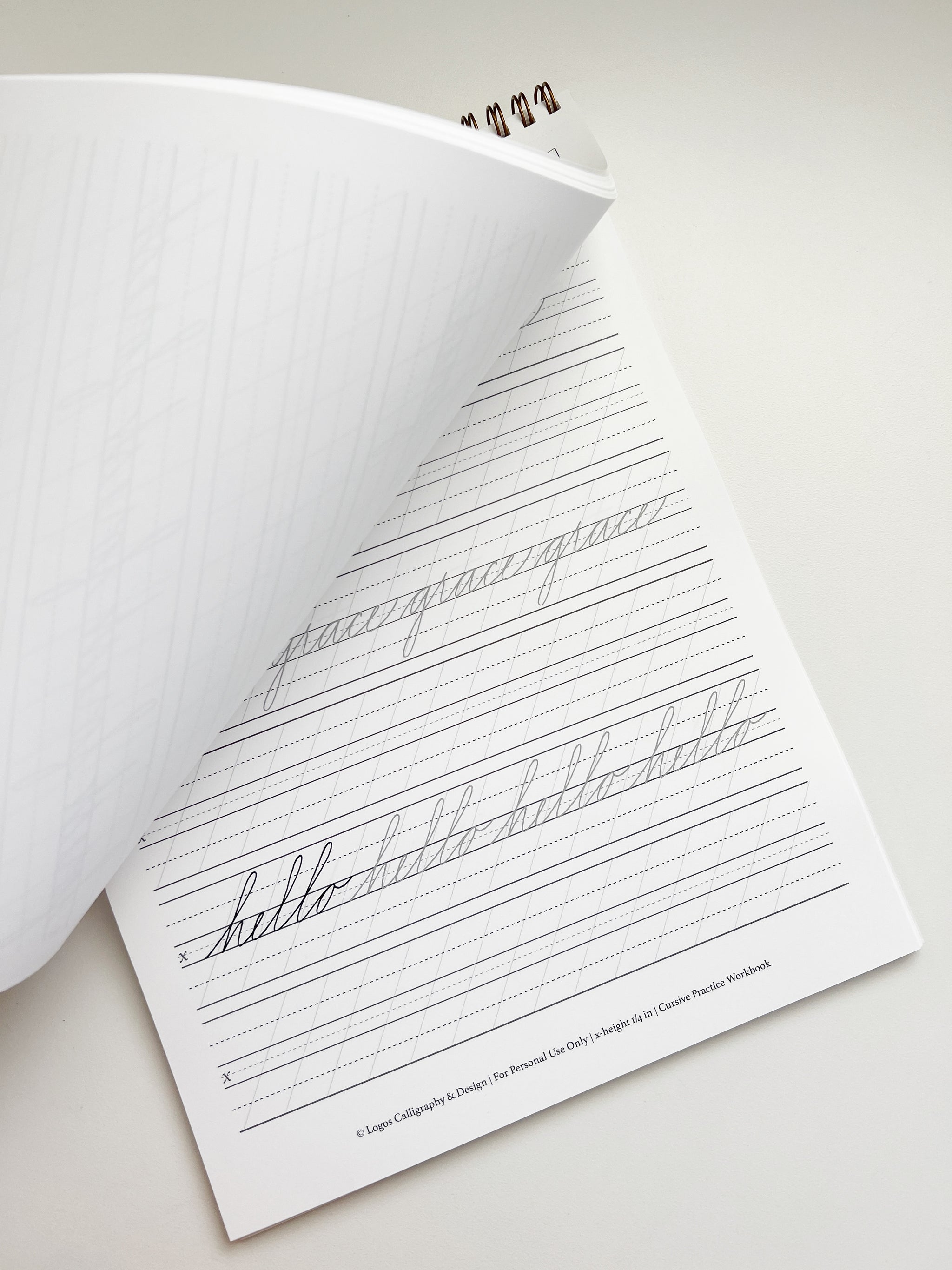Cursive Practice Workbook - Lowercase Letters – Logos Calligraphy & Design