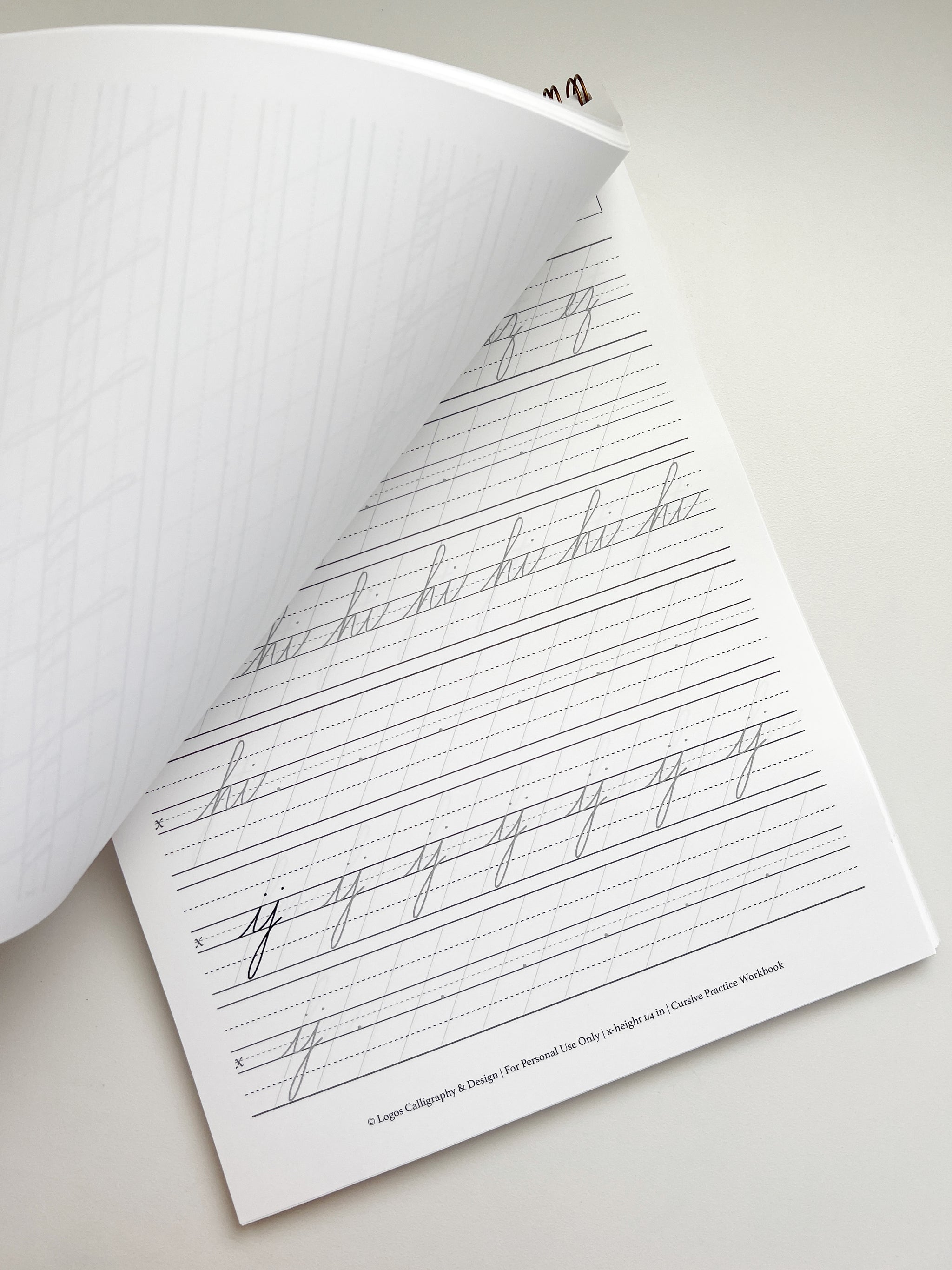 Cursive Practice Workbook - Lowercase Letters – Logos Calligraphy & Design