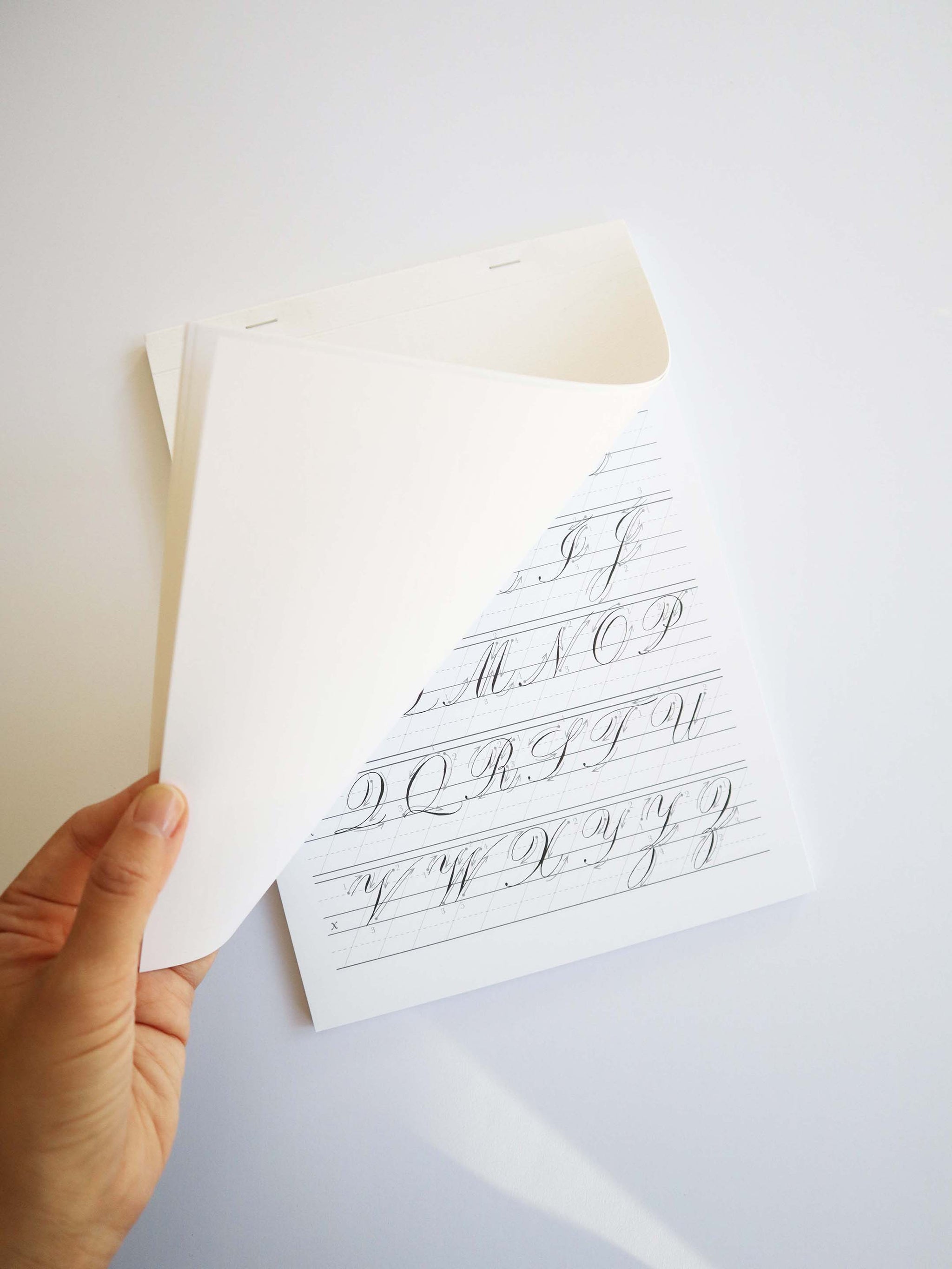 Copperplate Practice Pad - Uppercase Letters – Logos Calligraphy & Design
