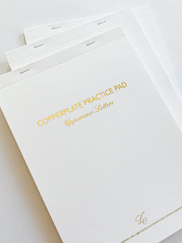 Copperplate Practice Pad - Uppercase Letters – Logos Calligraphy & Design