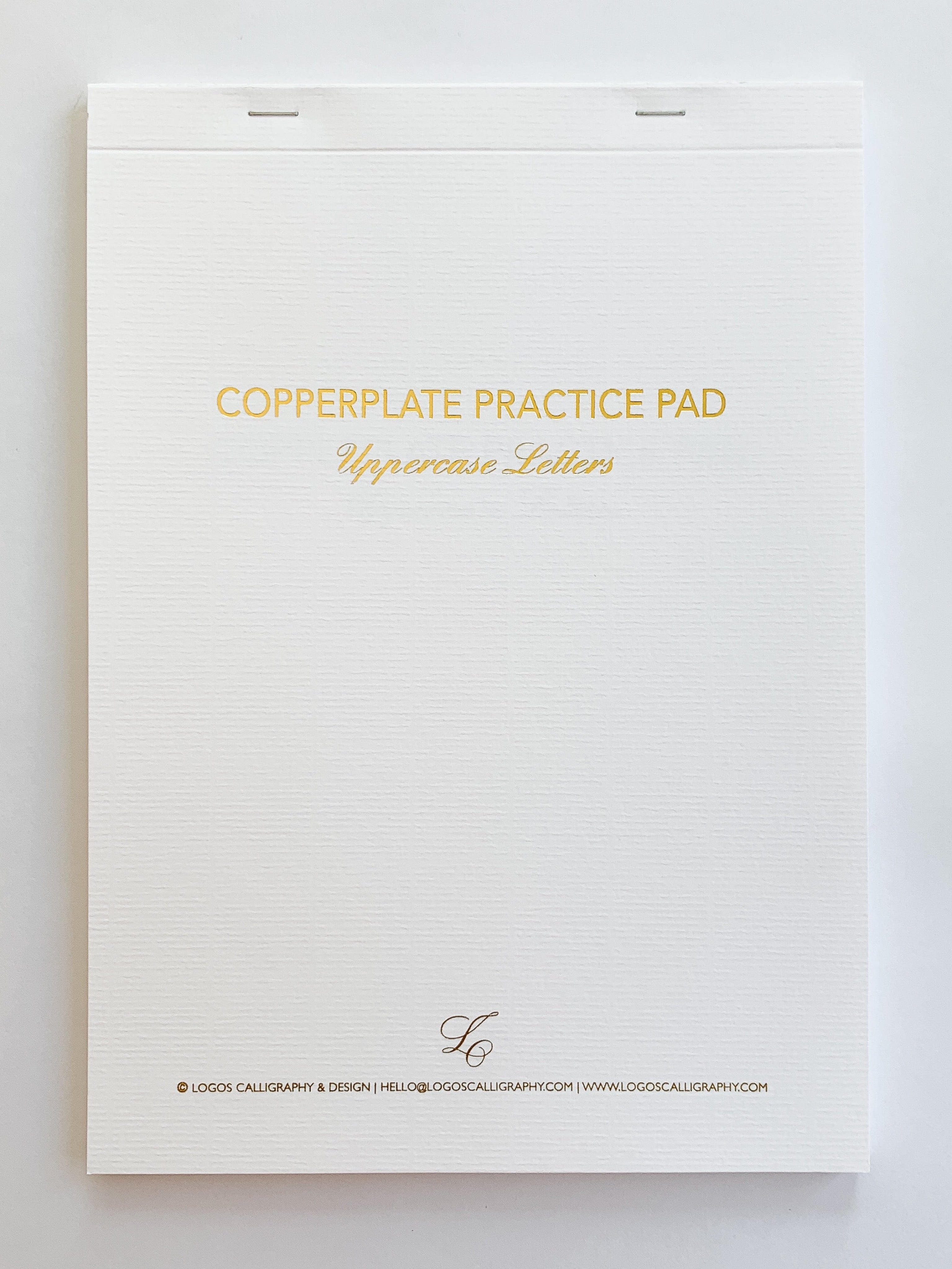 Copperplate Practice Pad - Uppercase Letters – Logos Calligraphy & Design