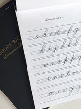 Copperplate Practice Pad - Lowercase Letters – Logos Calligraphy & Design
