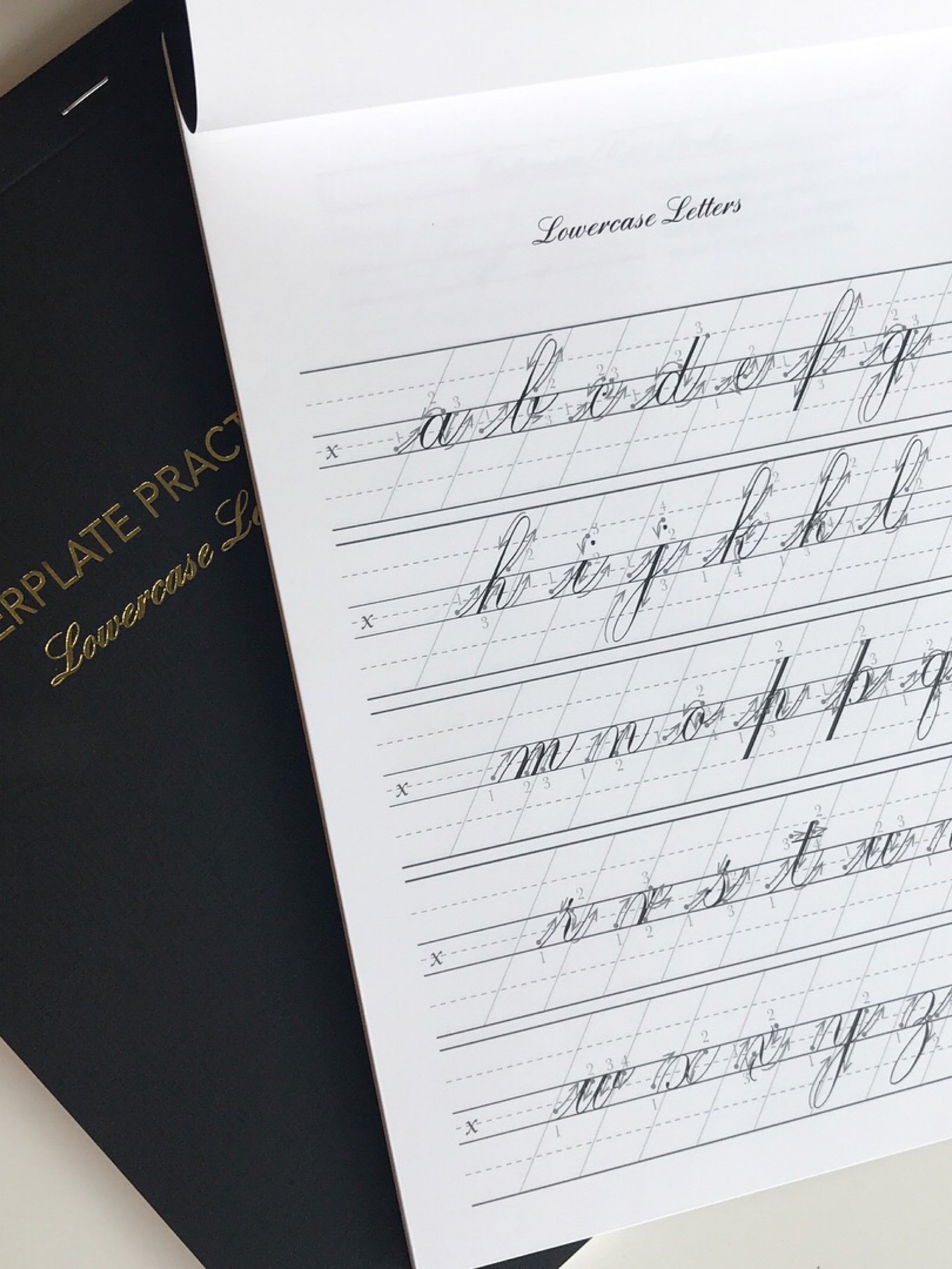 Copperplate Practice Pad - Lowercase Letters – Logos Calligraphy & Design